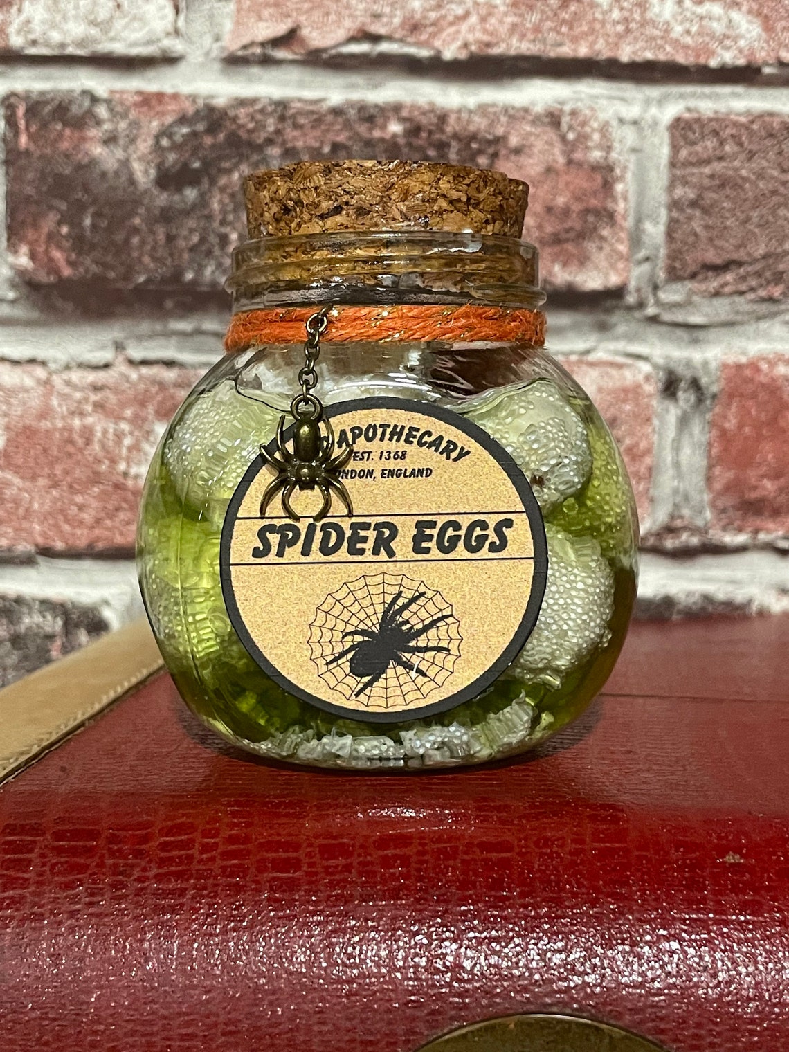 Spider Eggs Decorative Potion Bottle Halloween Decor Great - Etsy