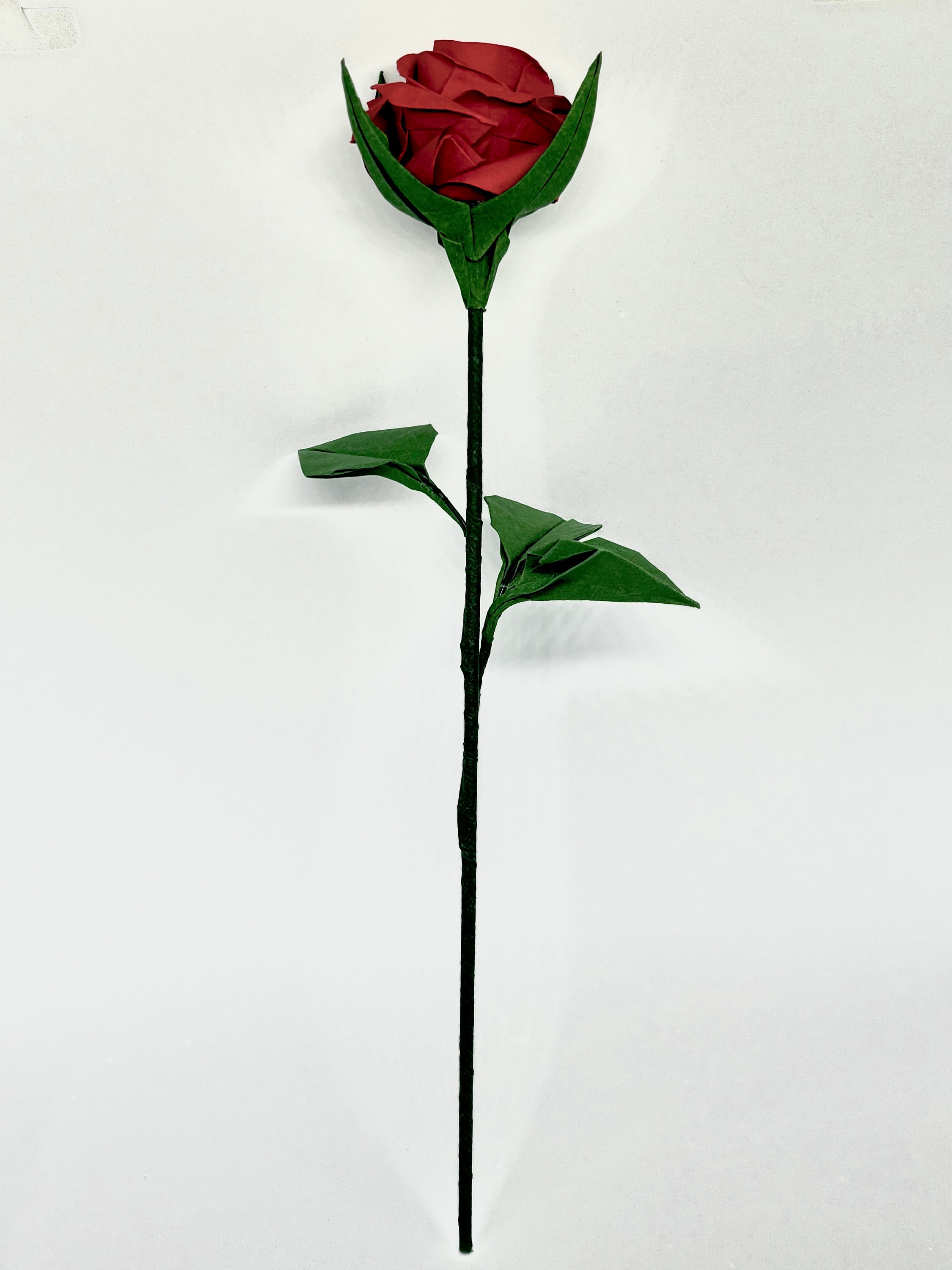 The Lover’s Rose, Realistic Origami Rose, Custom Color, Romantic Gift ...