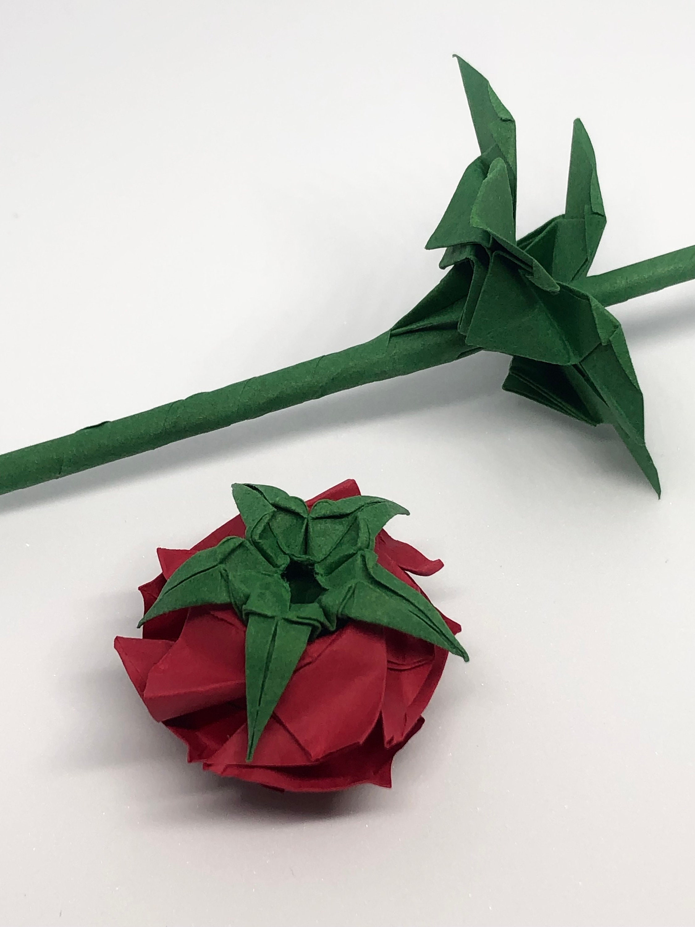 Handcrafted Origami Rose, Valentine’s Day Gift for Her, Gift for Him ...