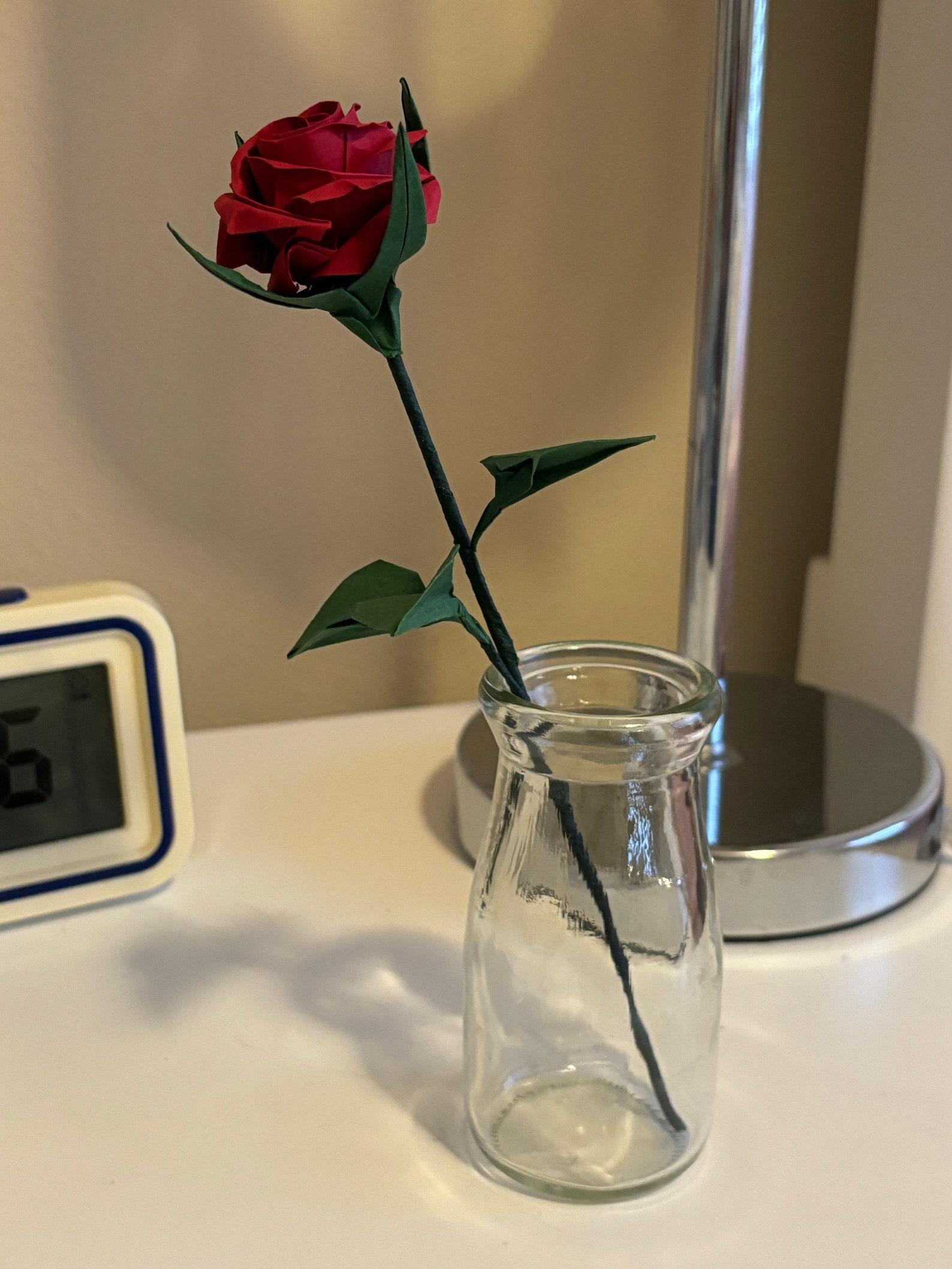 The Lover’s Rose, Realistic Origami Rose, Romantic Gift for Girlfriend ...