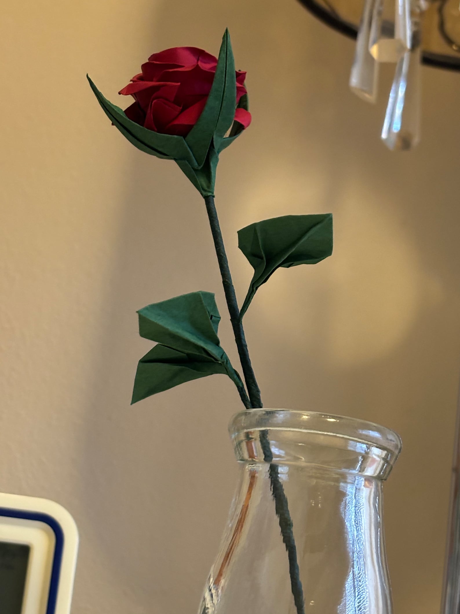 The Lover’s Rose, Realistic Origami Rose, Custom Color, Romantic Gift ...