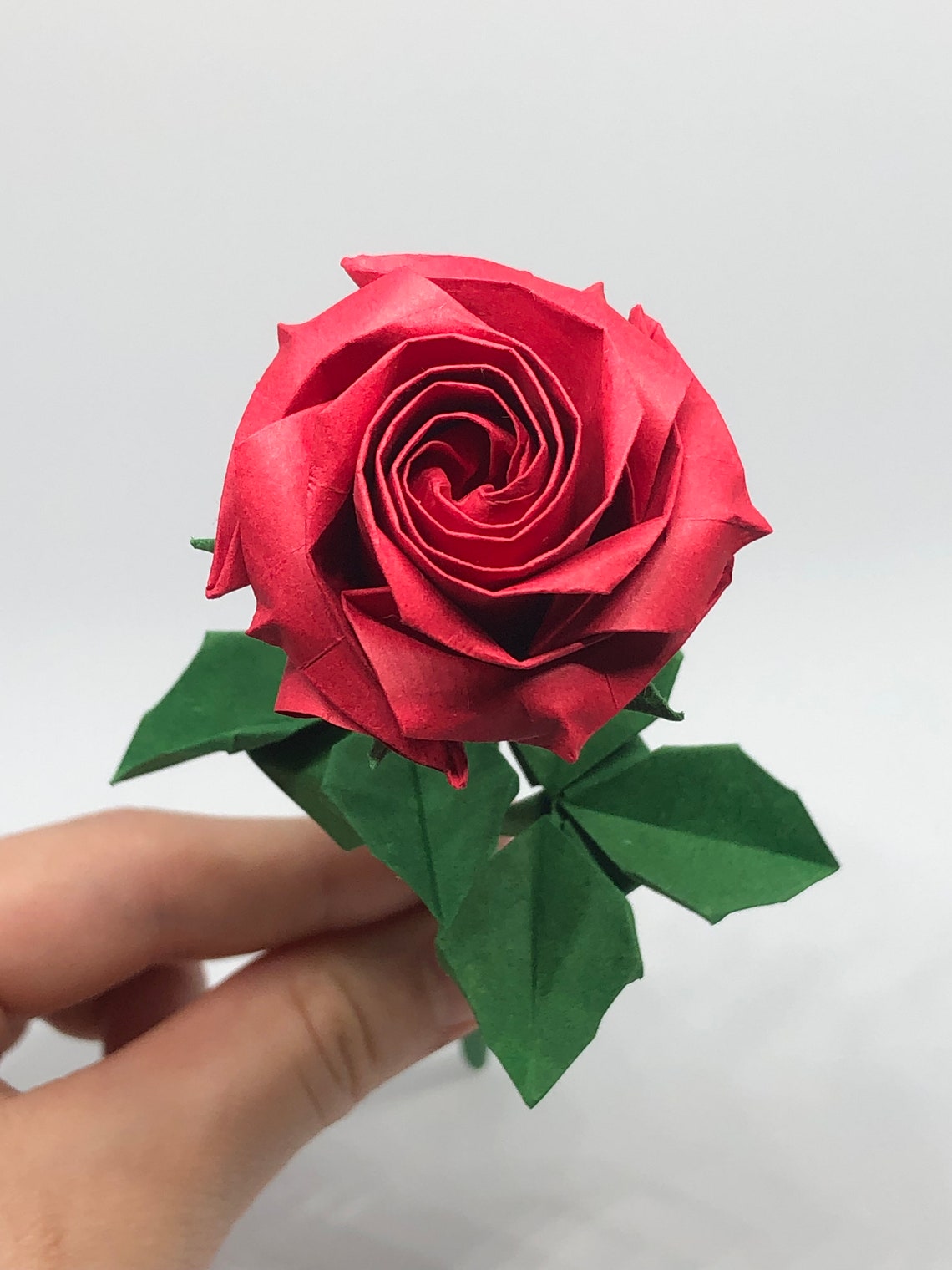 Handcrafted Origami Rose, Valentines Day Gift for Her, Gift for Him ...
