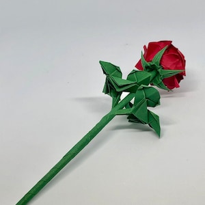 Handcrafted Origami Rose, Valentine’s Day Gift for Her, Gift for Him ...