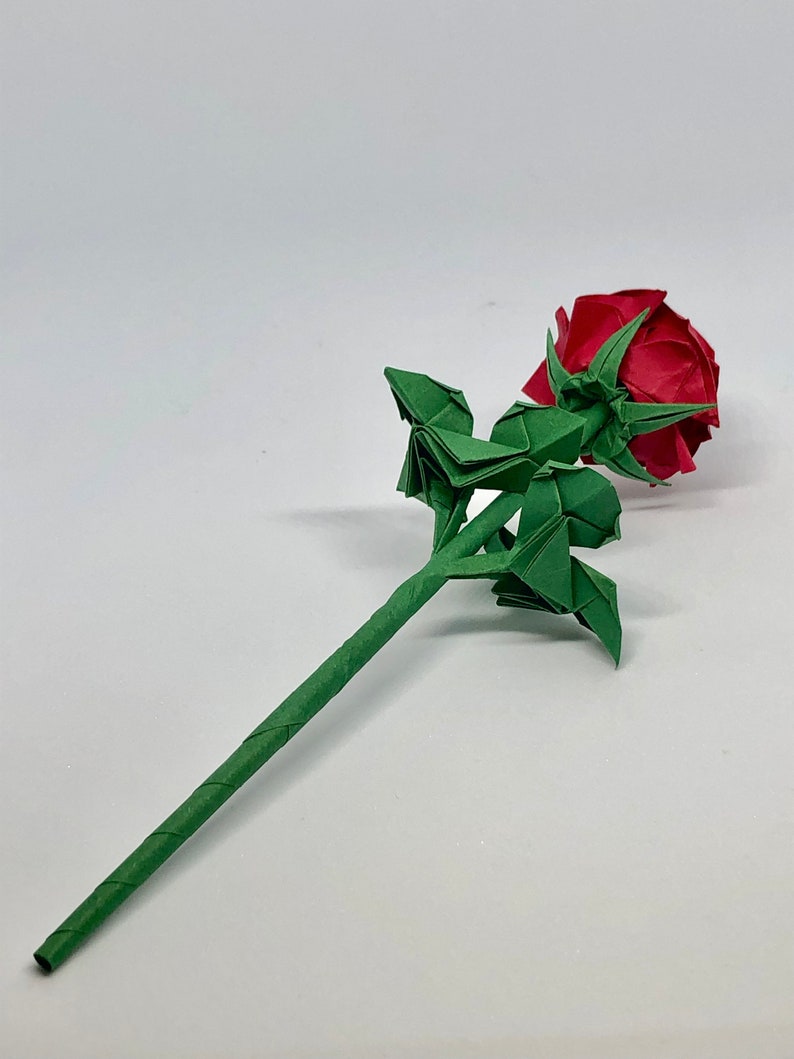 Handcrafted Origami Rose, Valentine’s Day Gift for Her, Gift for Him ...