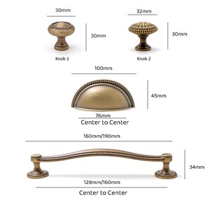 Antique Kitchen Cabinet Hardware | Brass Curved Cabinet Pulls | Vintage ...