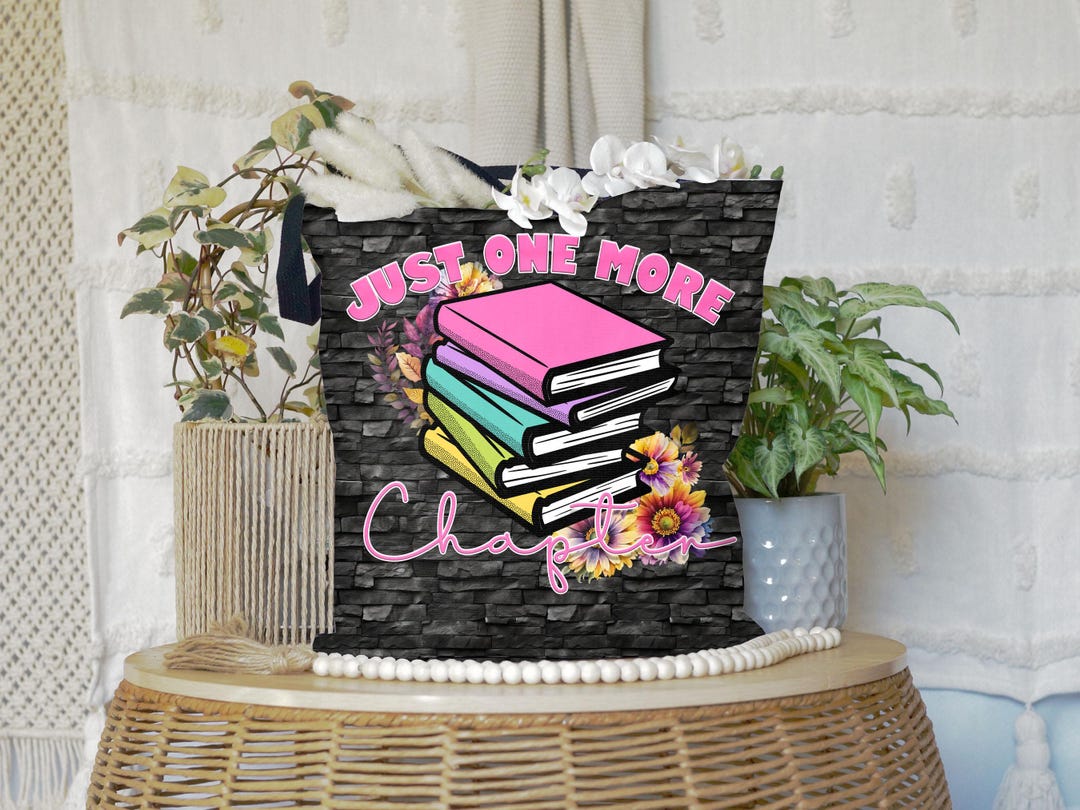 Bookworm Tote Bag, Reading Tote, Literary Carryall, Library Book Bag ...
