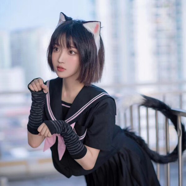 Cat Ears and Tail Set - Etsy