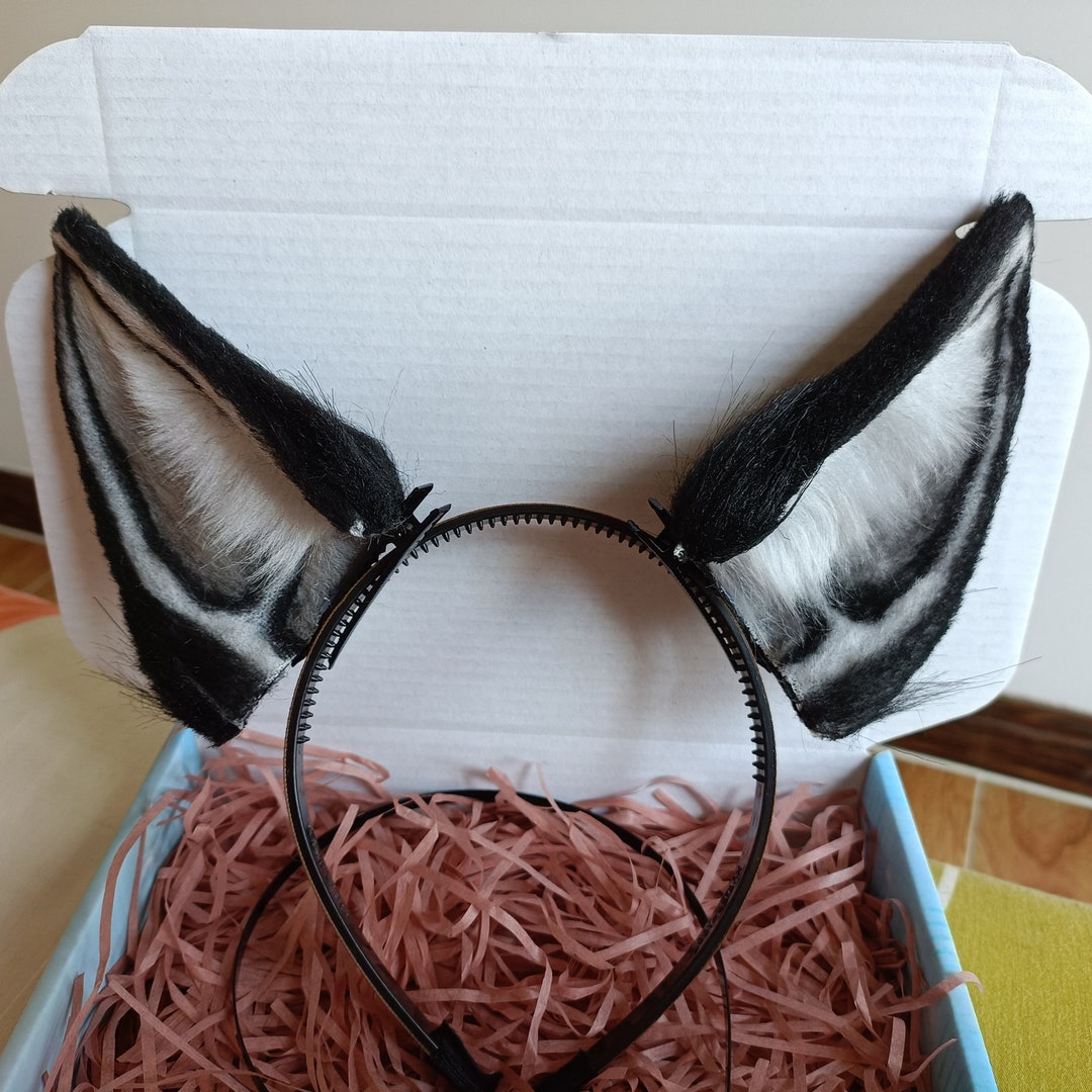 Cosplay Fox Ears Kit Cosplay Black Fox Headdress Husky - Etsy