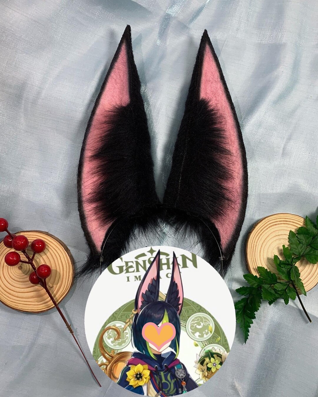 Cosplay Cat Ears Kit Cosplay Headdress Hairband Cosplay Tighnari
