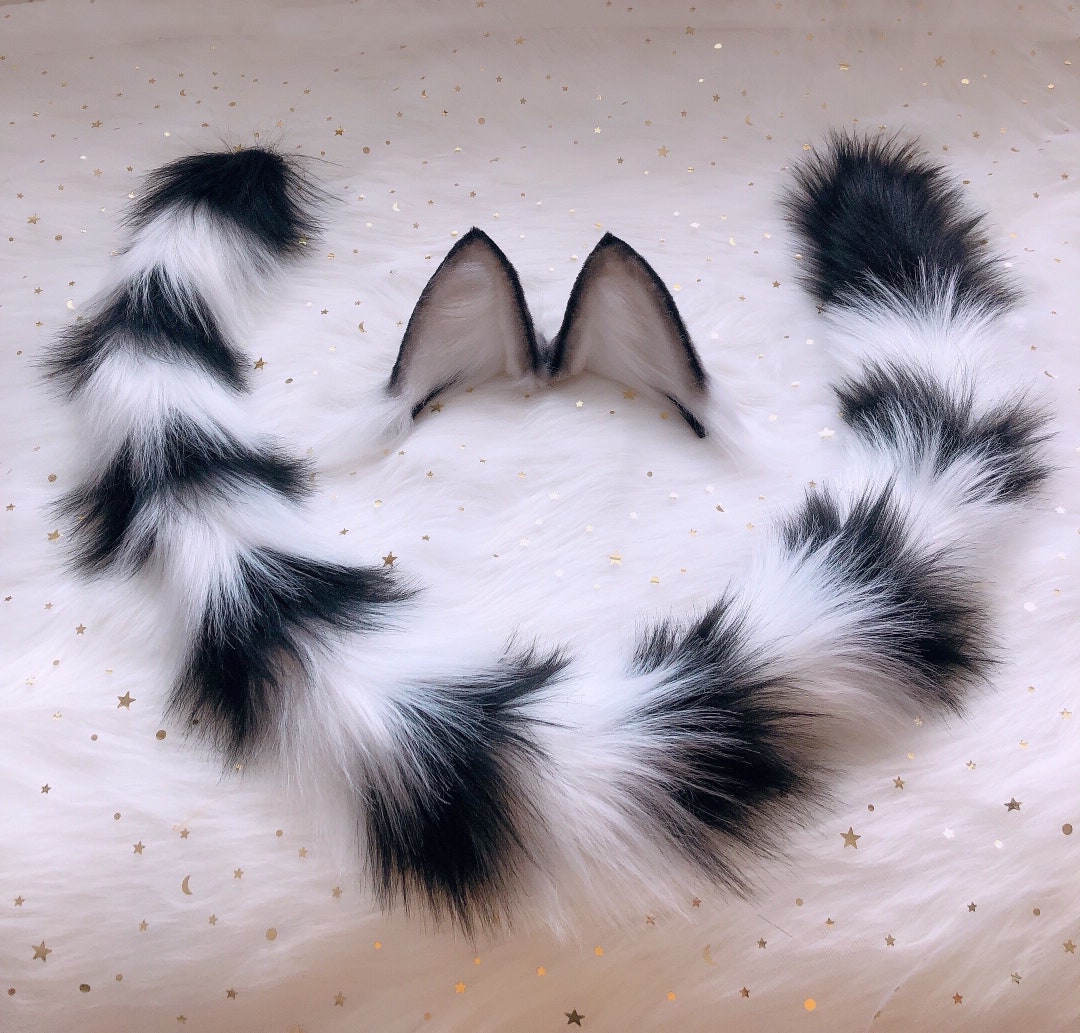 Cosplay White Tiger Ears Tail Kit Cosplay Tiger Headdress Etsy