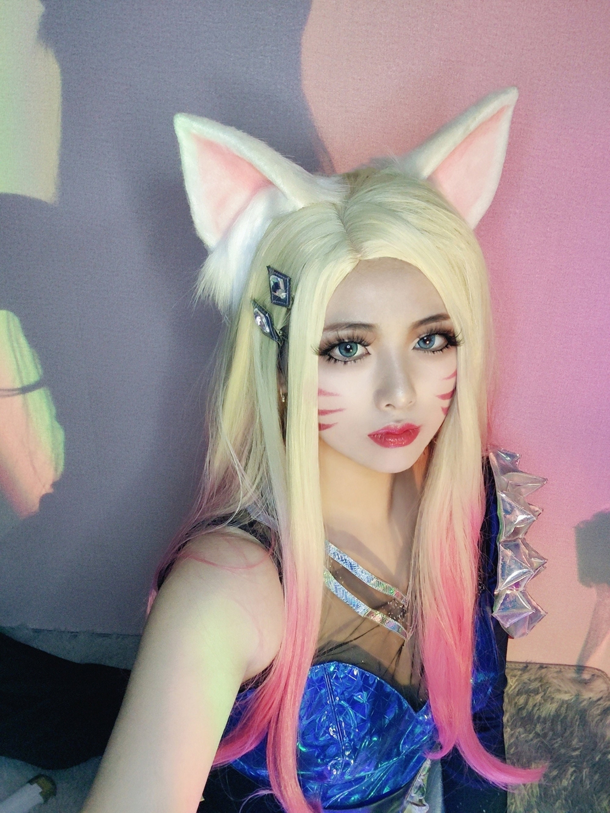 Cosplay Ahri Kda Ears Kit Cosplay Headdress Hairband Cosplay Etsy Uk