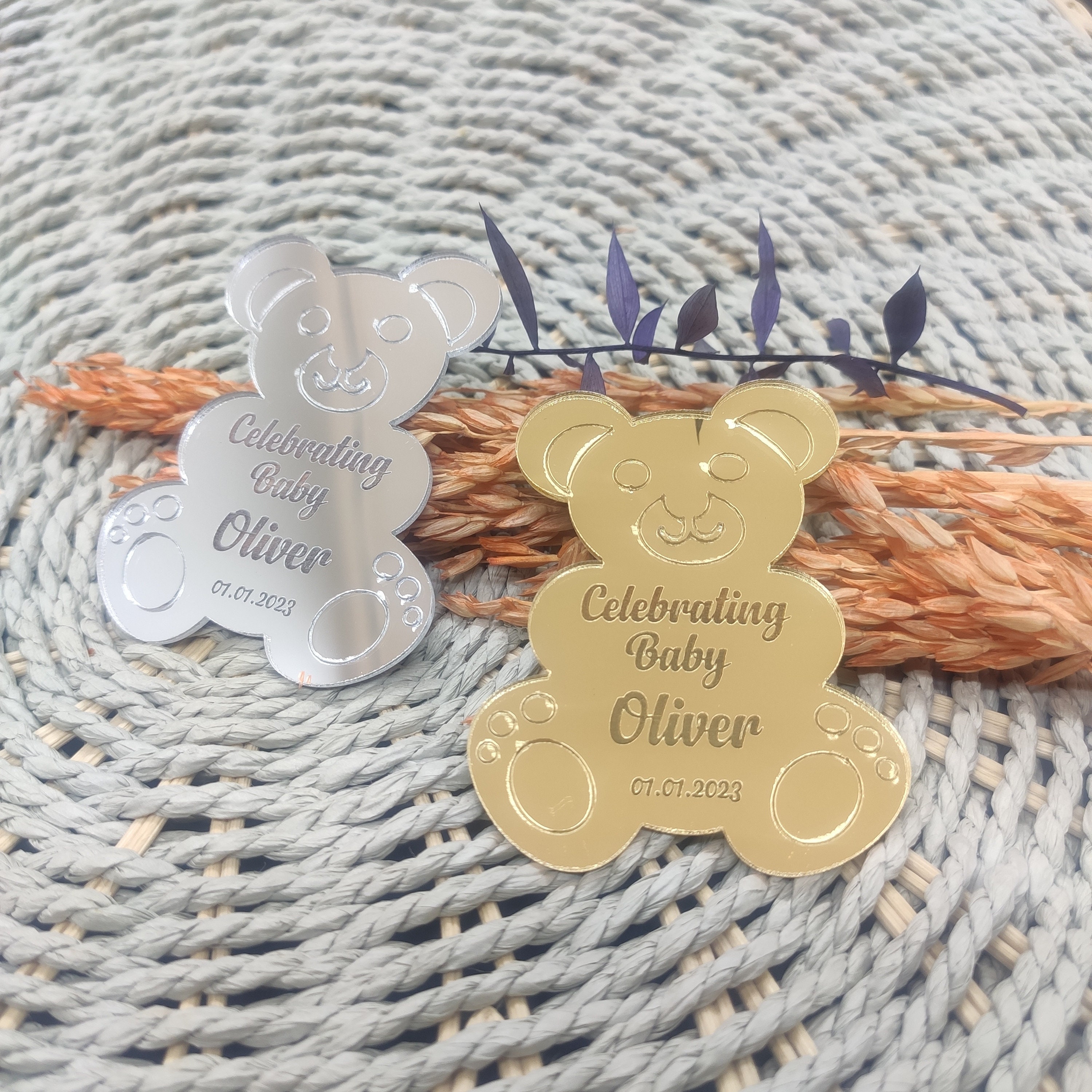 Custom Teddy Bear Magnet Gift Baby Shower Favor Cute Bear - Etsy
