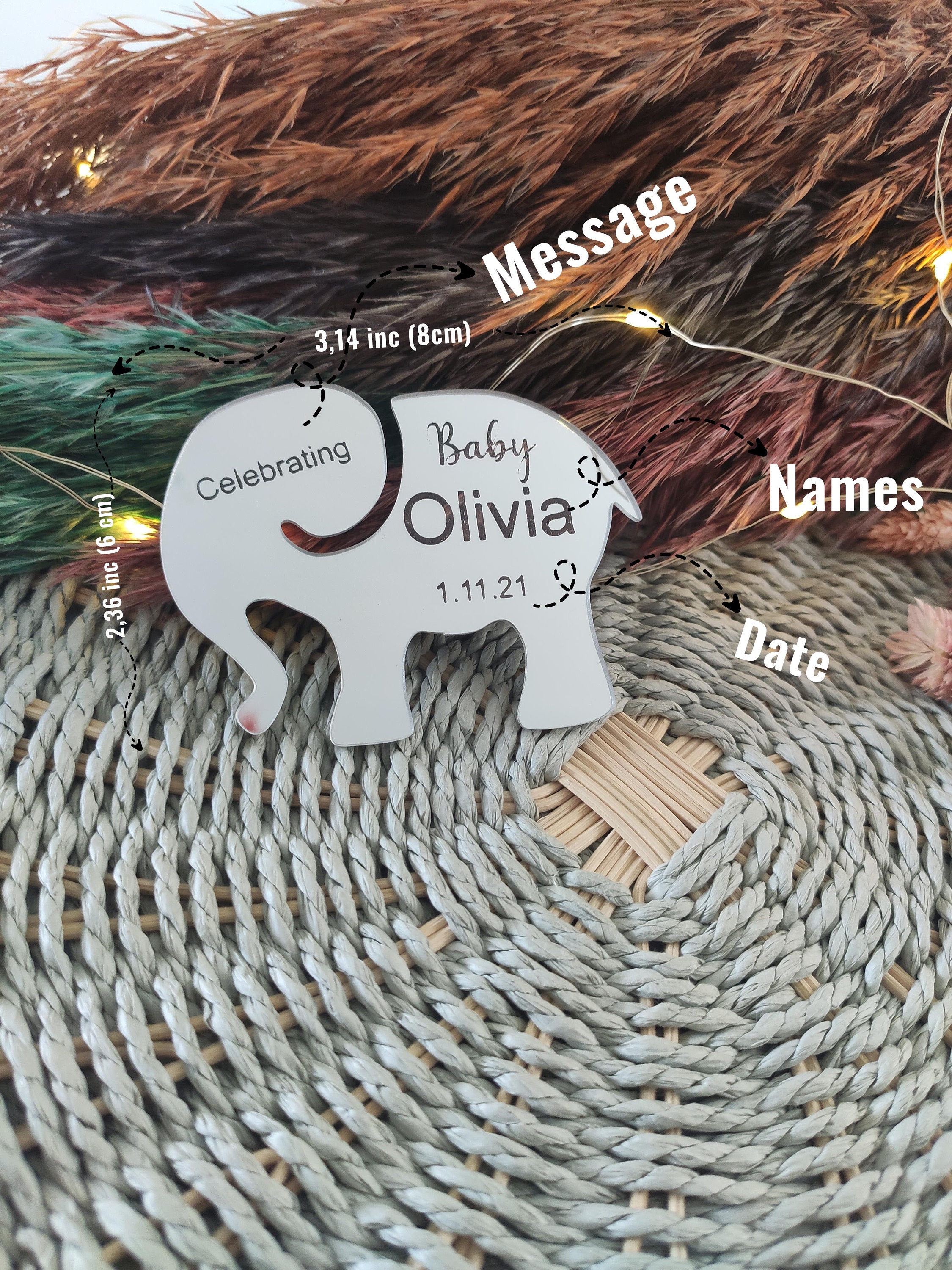 Elephant Magnet Favors Baby Shower Magnet Newborn Gift - Etsy