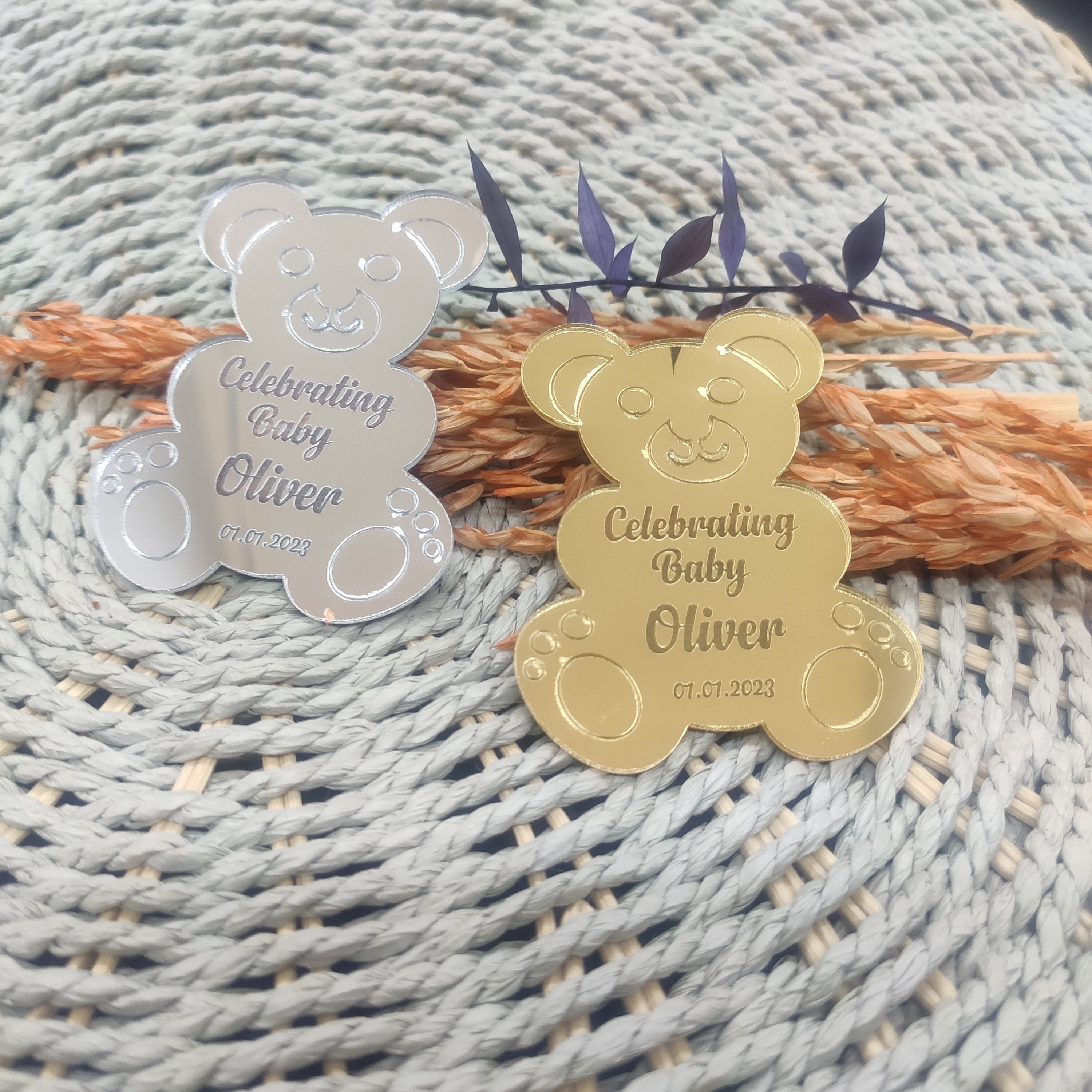 Custom Teddy Bear Magnet Gift Baby Shower Favor Cute Bear - Etsy