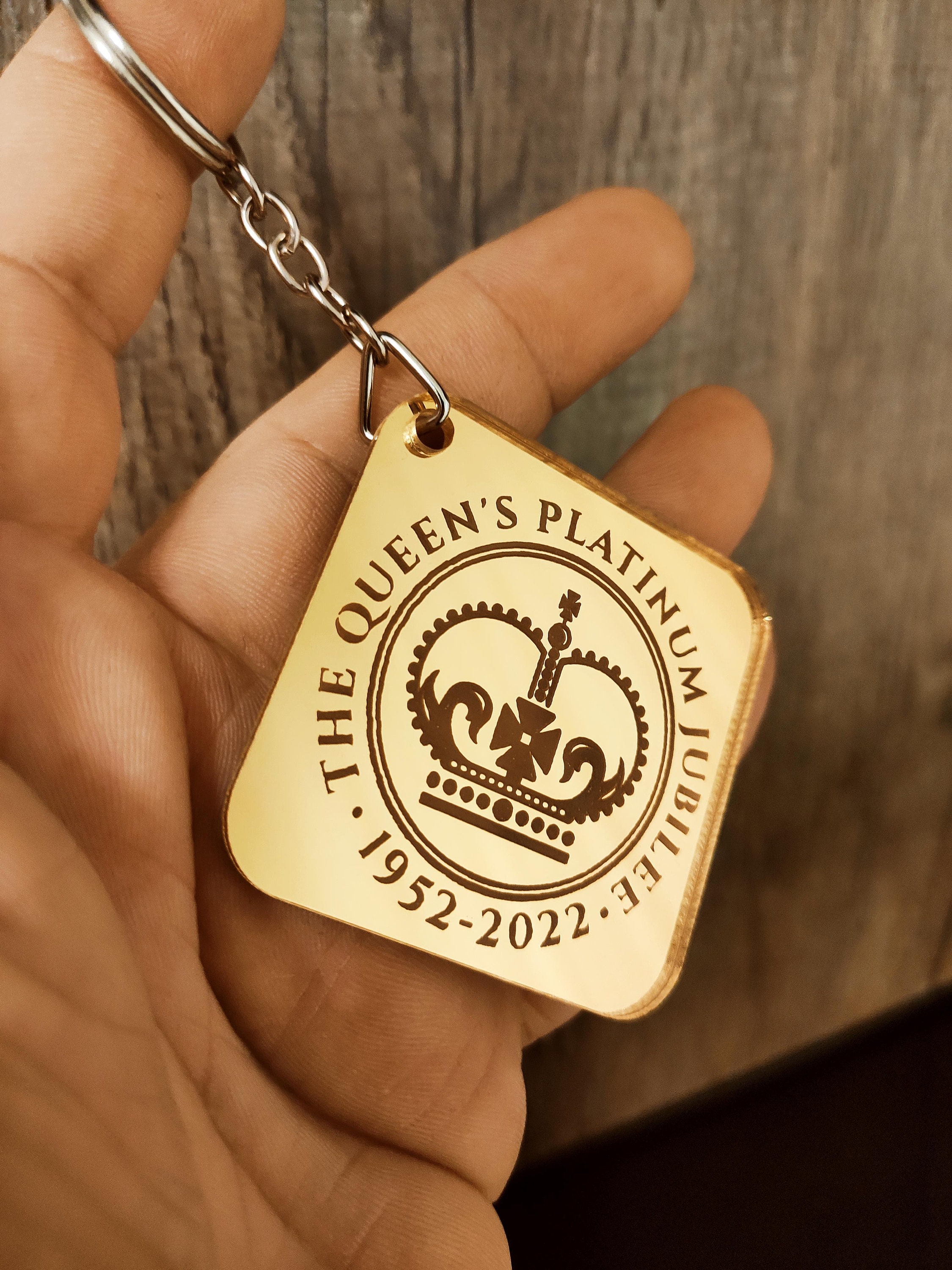 Queen Elizabeth Jubilee Keychain, Queen Elizabeth Ii Souvenir Keychain ...