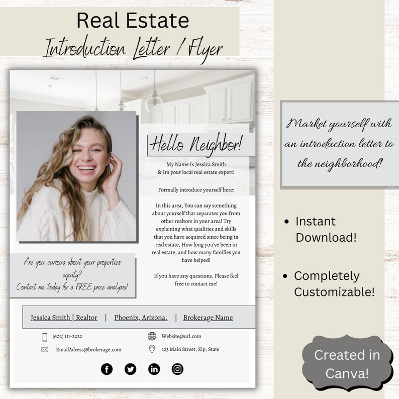 Real Estate Introduction Letter | Real Estate Marketing | Introduction ...