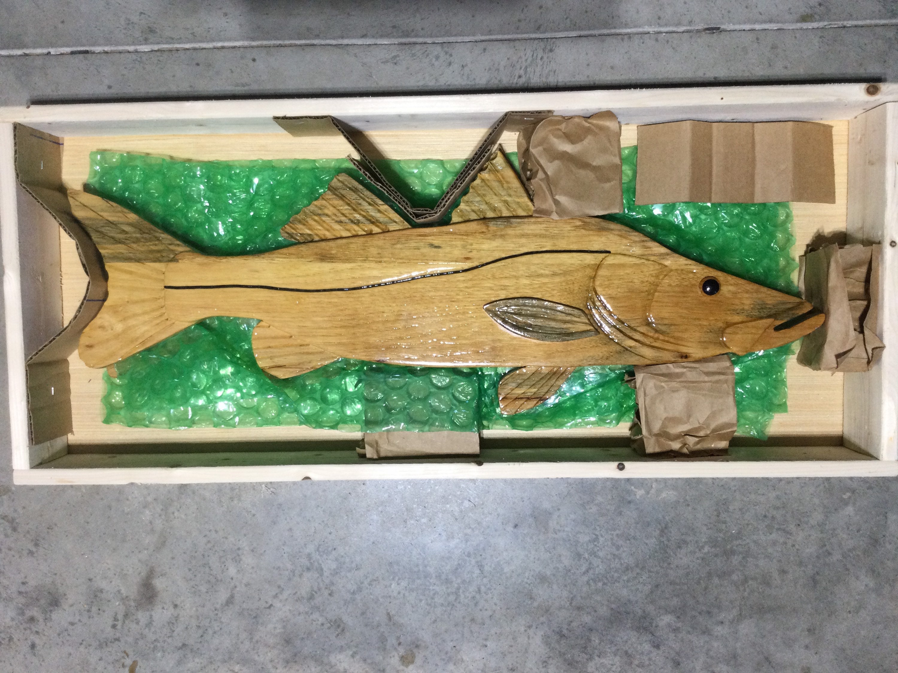 2- 31”x 11” Snook Fish. in Pecan Wood Wall Art. - Etsy