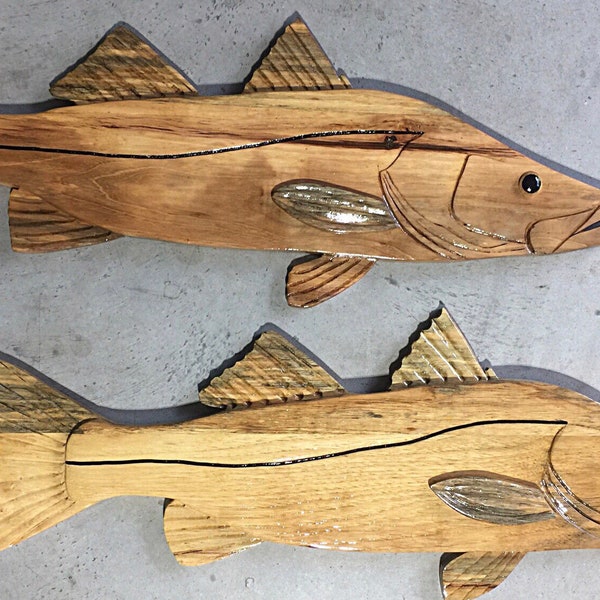 Fish Wood Carving - Etsy