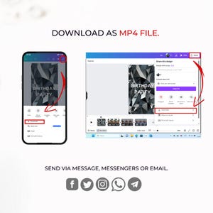 Digital Birthday Dinner Invitation, Birthday Dinner Animated, Digital ...