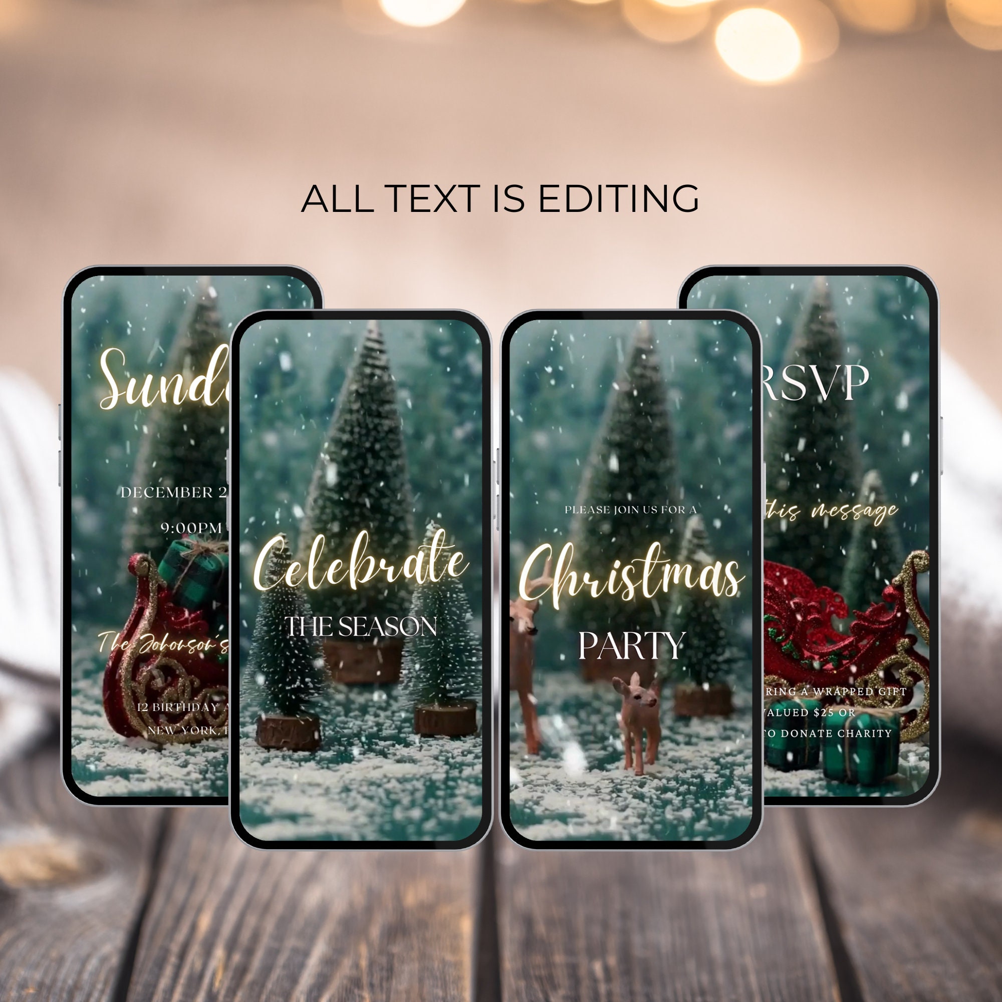 Editable Christmas Party Invitation Christmas Party Invitation ...
