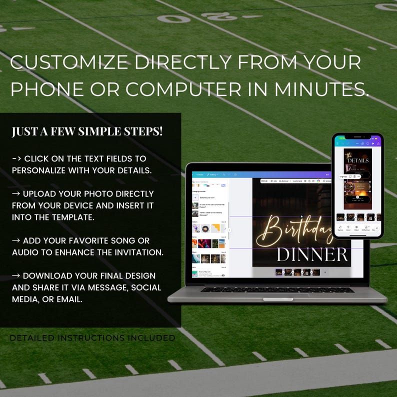 Convite animado para o Super Bowl | Convite digital em vídeo para festa ...