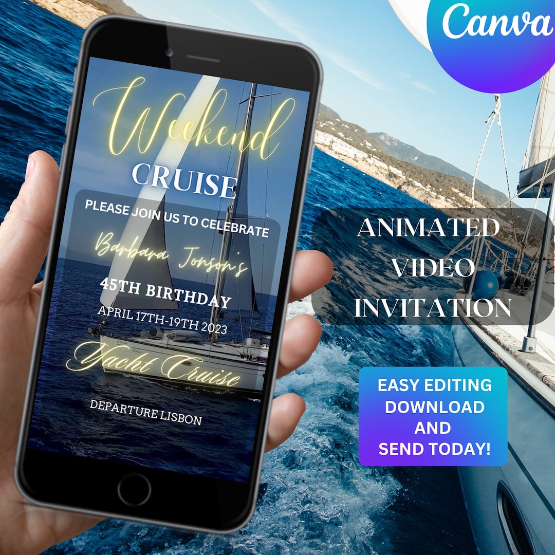Cruise Invitation Template Animated Video Invitation Cruise Itinerary ...