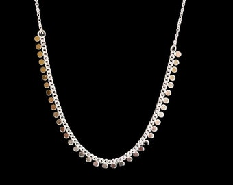 Disc Coin Drop Necklace - Etsy