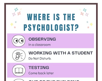 School Psych Door Sign,school Psych Location Sign,where is the School ...