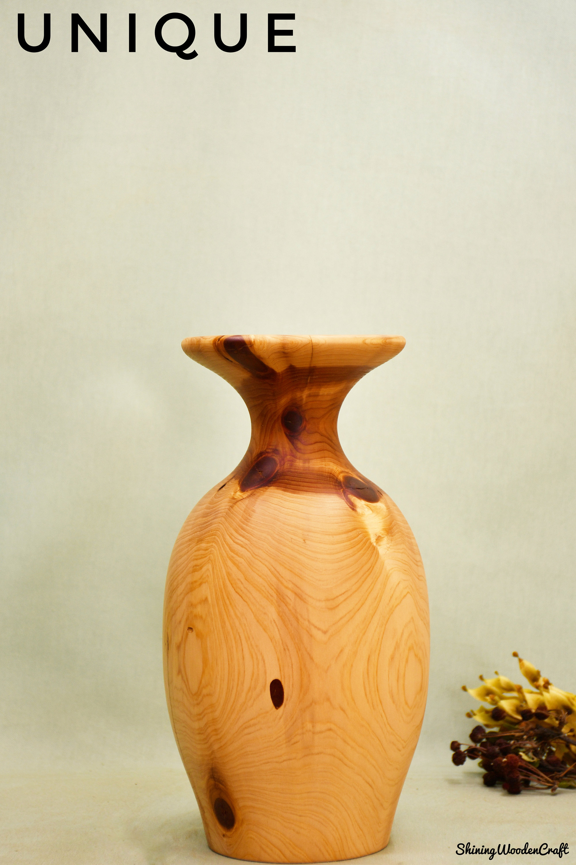 Wood Vases Large Decorative Vase Juniper Tree Wood Decorative Dried ...