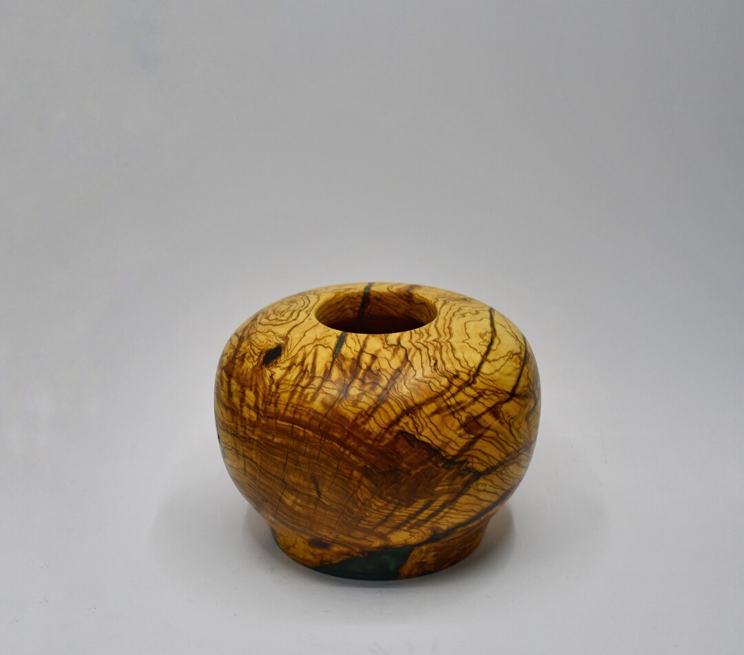 Large Wooden Vases | Wood Urn Vase for Unique Decor | Wide Vases ...