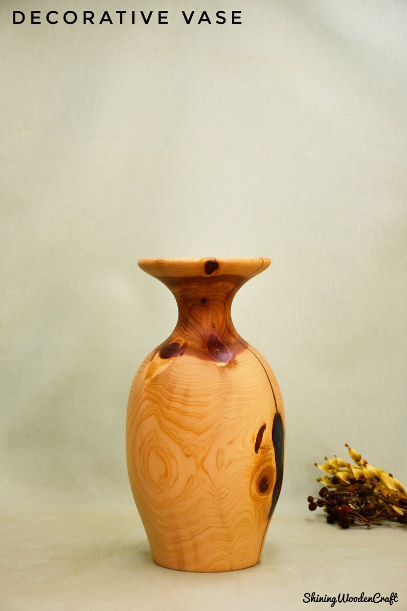 Wood Vases Large Decorative Vase Juniper Tree Wood Decorative Dried ...