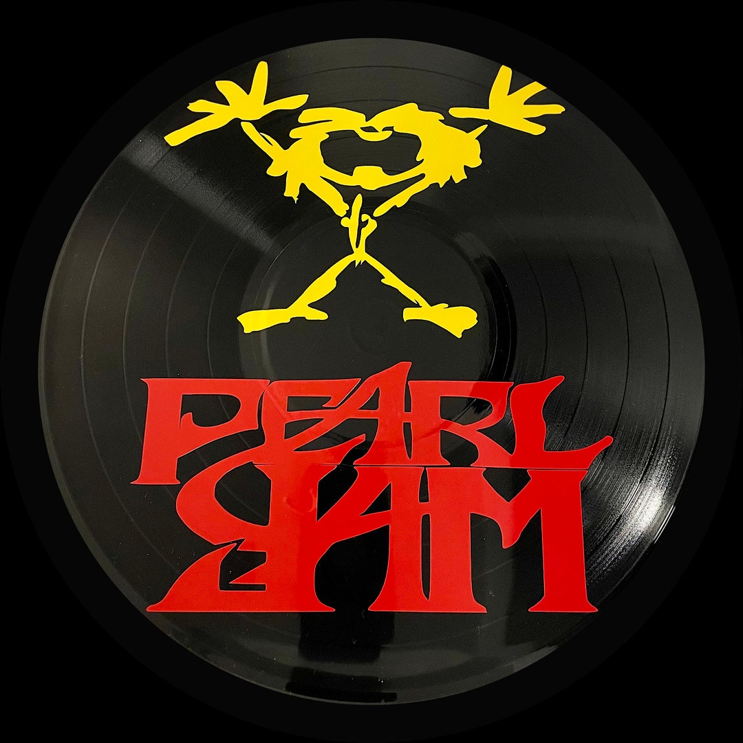 Pearl Jam Themed Vinyl Record Art Created on A Recycled 12 Inch Record ...