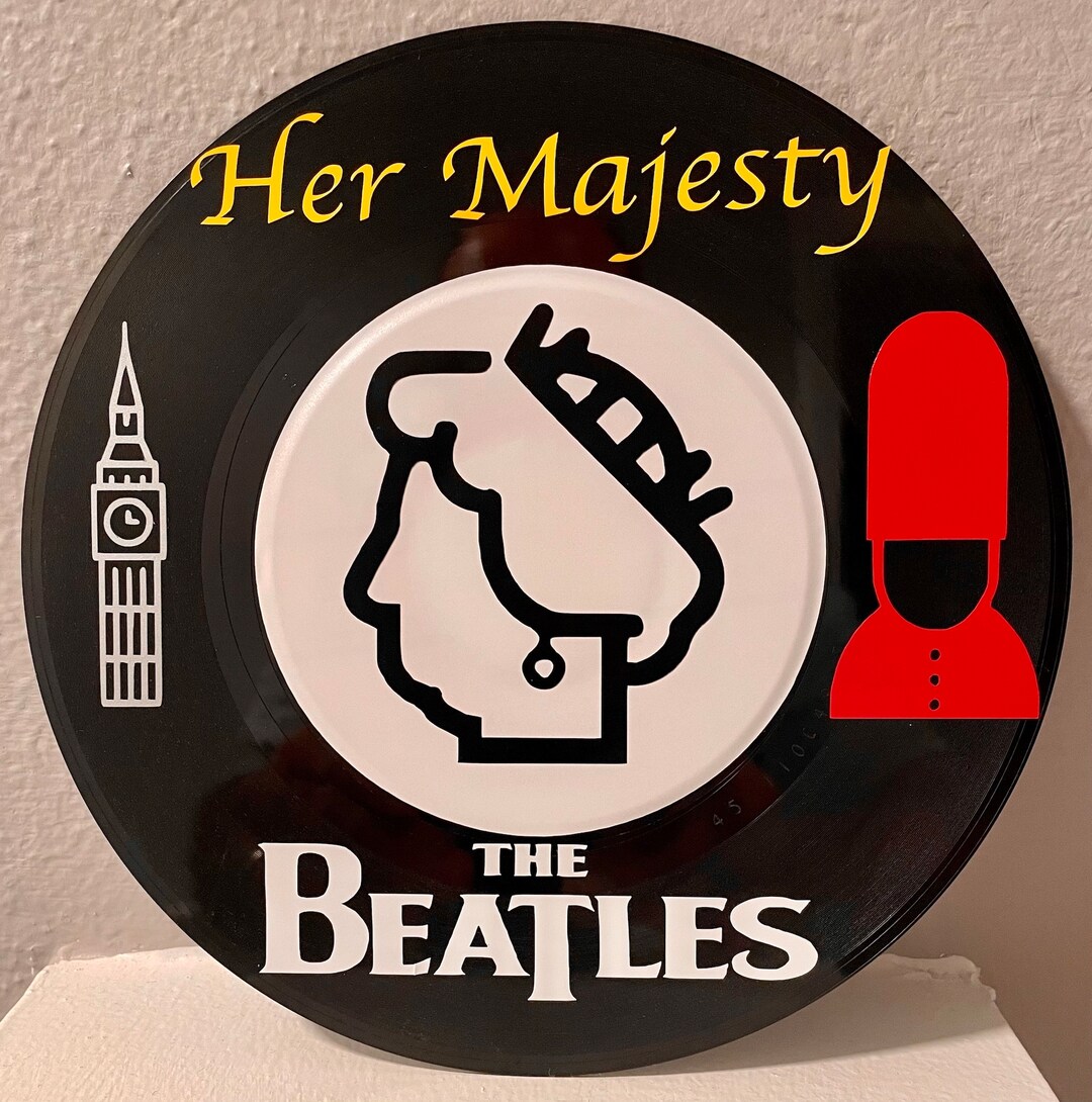 Beatles Her Majesty Queen Elizabeth Themed Wall Art - Etsy