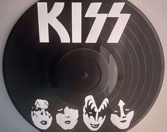 Kiss Vinyl Record Art - Etsy