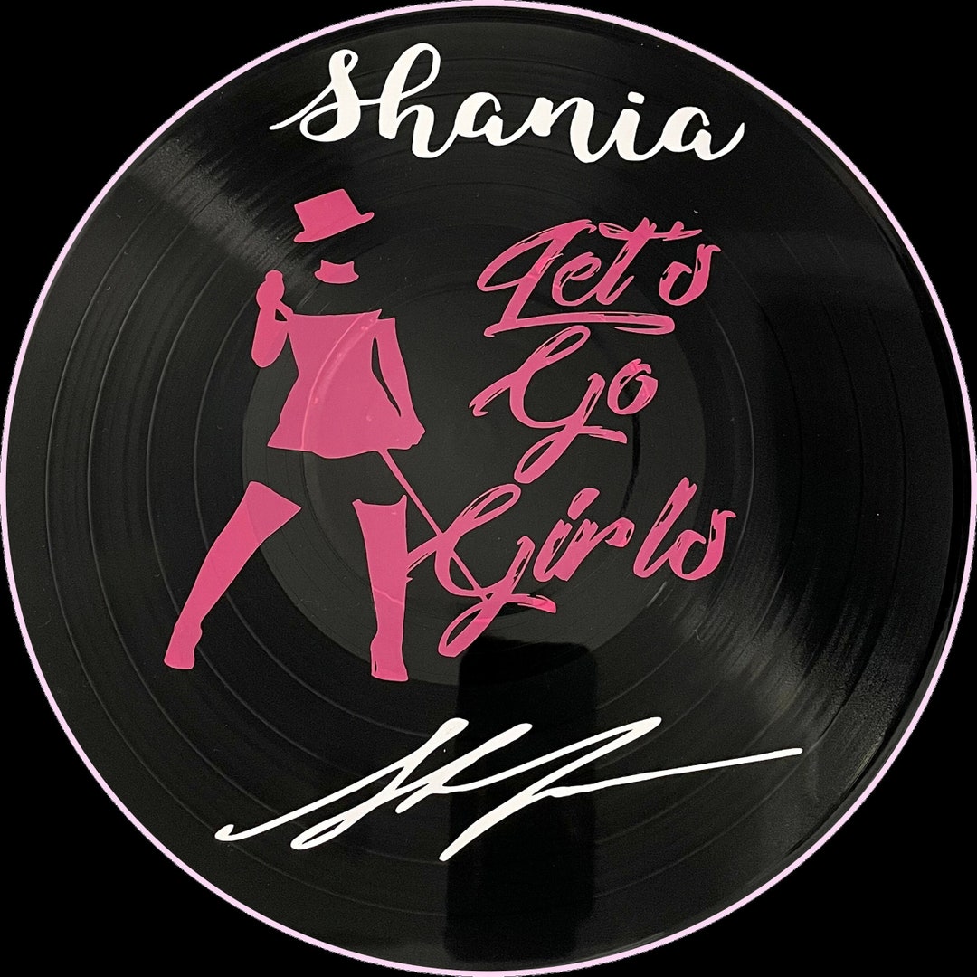 Shania Twain Themed Vinyl Record Art Created on A Recycled 12 Inch ...