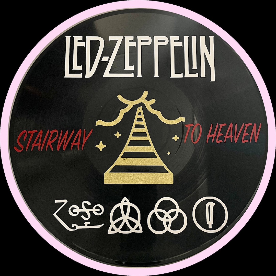 Led Zeppelin / Stairway to Heaven Themed Vinyl Record Art Created on A ...