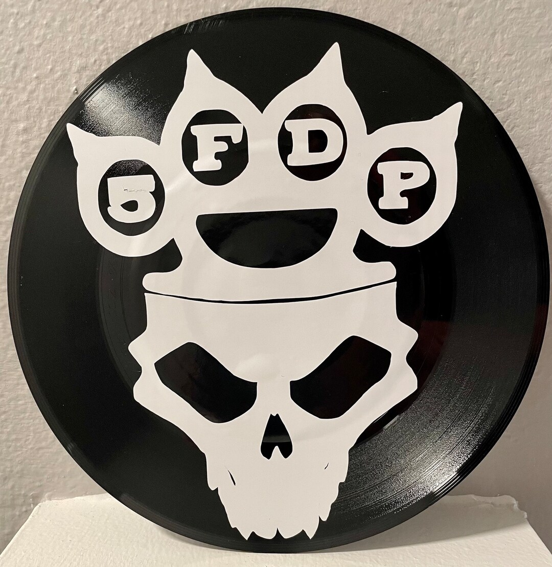 Five Finger Death Punch Themed Wall Art Created on A Recycled - Etsy
