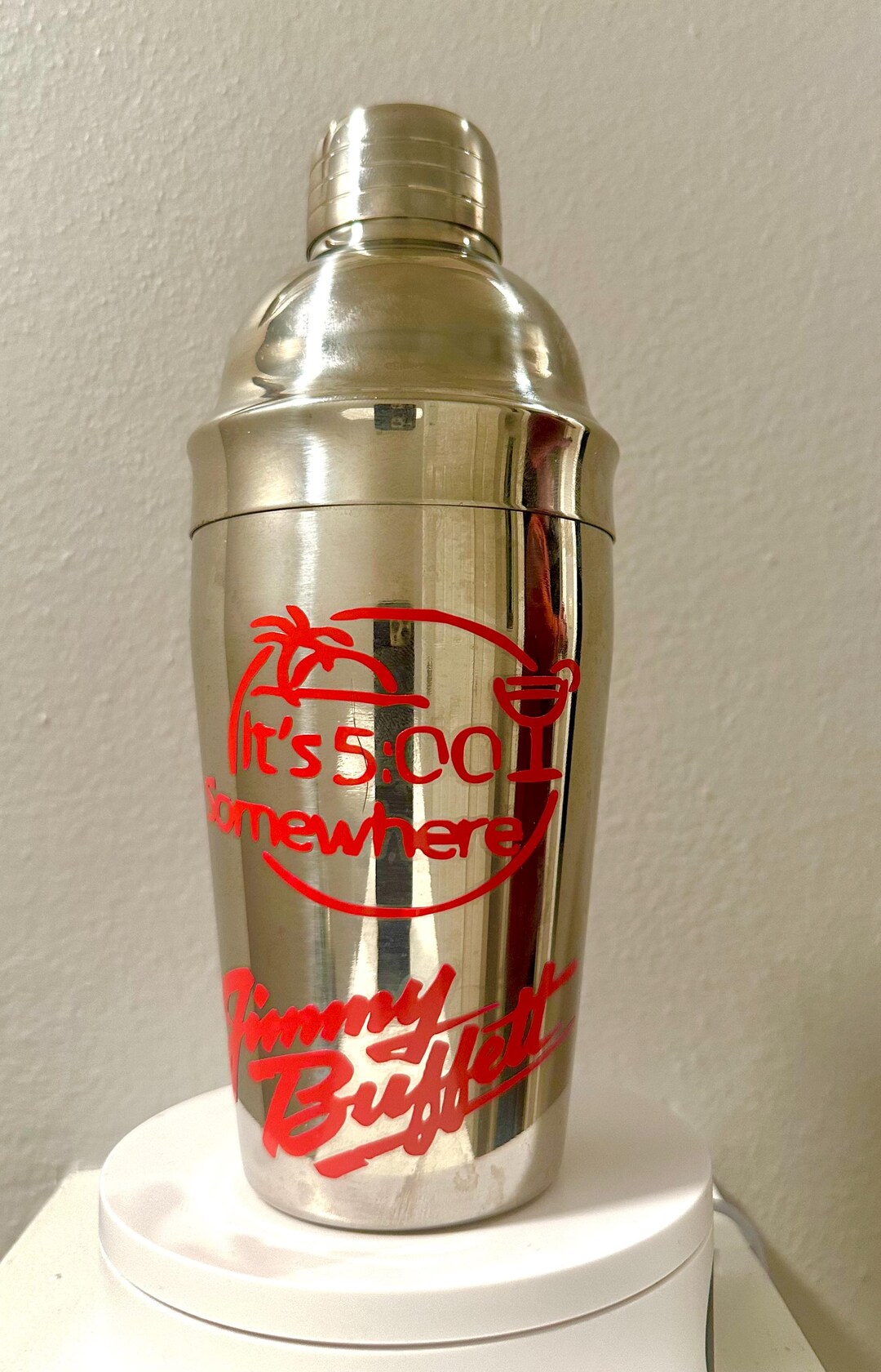 Jimmy Buffett Themed Cocktail Shaker - Margaritaville / It's 5:00 ...