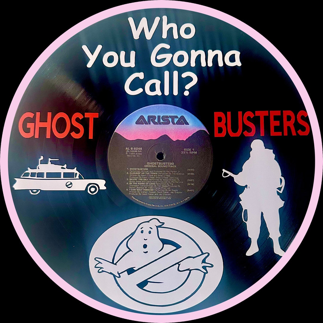 Ghostbusters Themed Wall Art Created on an ACTUAL Repurposed Copy of ...