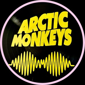 Arctic Monkeys Themed Vinyl Record Art Created on A Random Recycled 12 ...