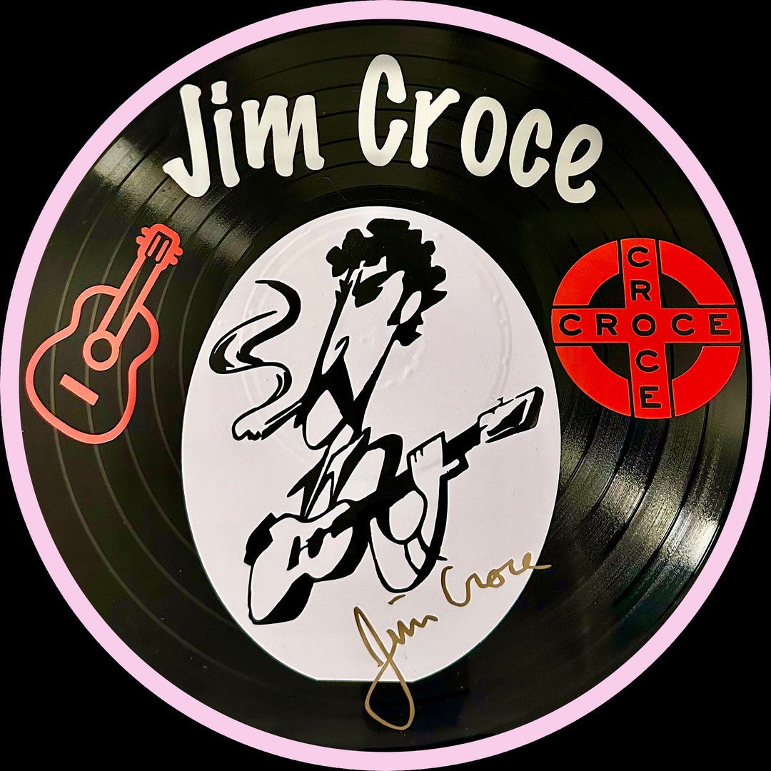 Jim Croce Themed Vinyl Record Art Created on A Random Recycled 12 Inch ...