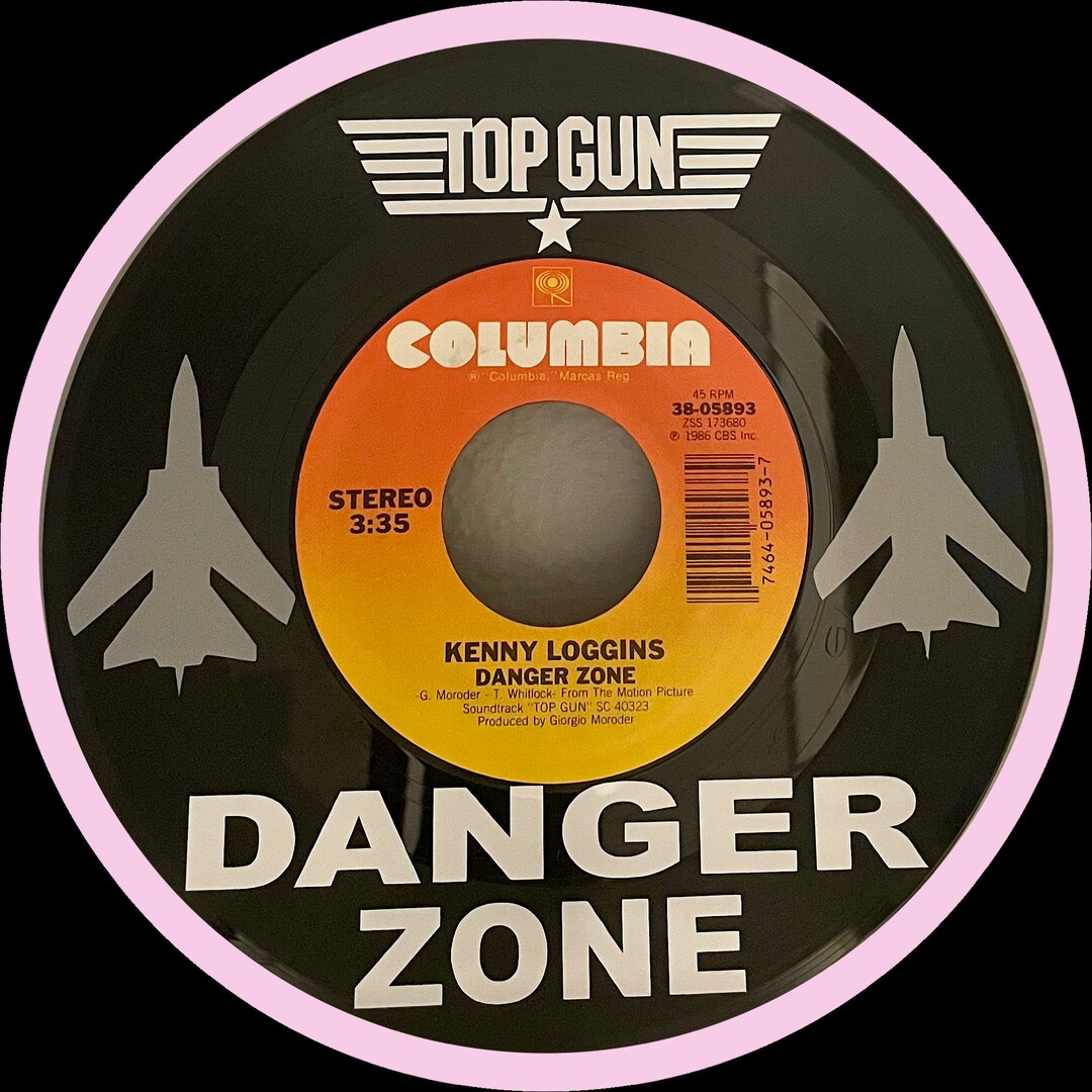 Kenny Loggins Top Gun Danger Zone Themed Wall Art - Etsy