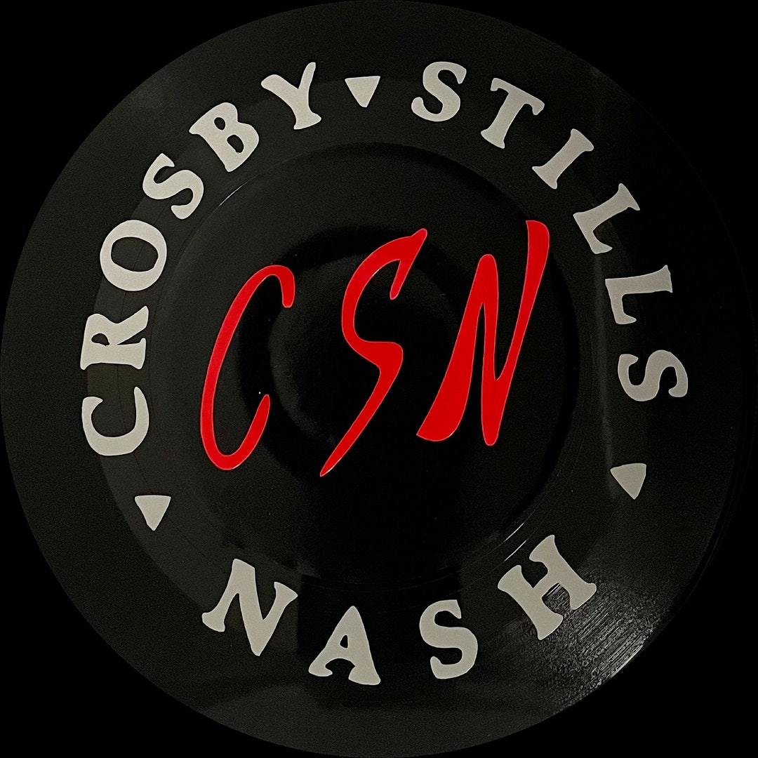 Crosby, Stills and Nash CSN Themed Wall Art Created on A Recycled 45 ...