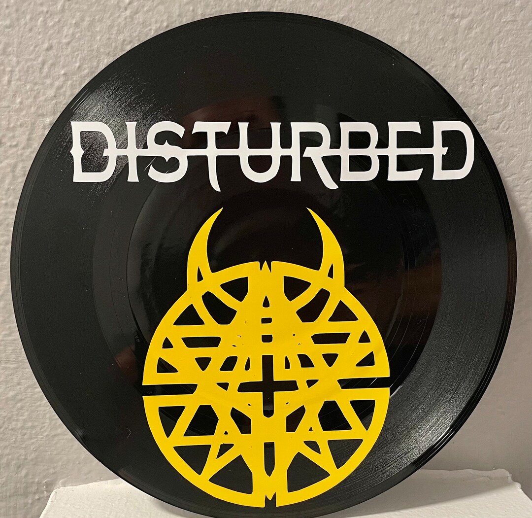 Disturbed band Themed Vinyl Record Wall Art Created on A Recycled 45 RPM 7 Inch Record - Etsy