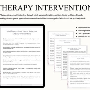 Therapeutic Interventions, Therapy Intervention List, Therapist Cheat ...