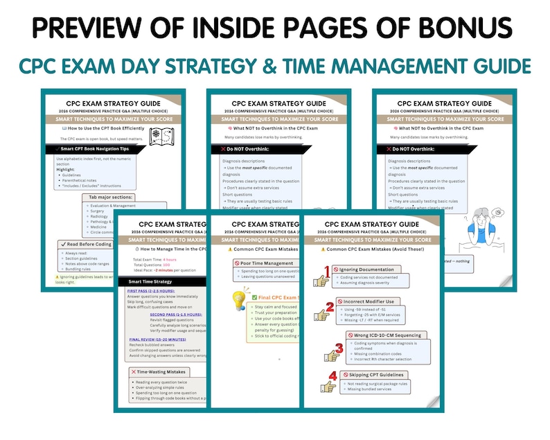 CPC Exam Study Guide 2026 | ICD-10, CPT, E/M + 200 Practice Questions ...