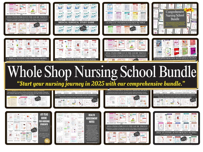 Nursing School Study Bundle | Ultimate Nursing Study Guide, Digital ...