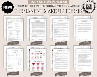 Permanent Makeup Forms Editable PMU Consent Form Template Printable ...