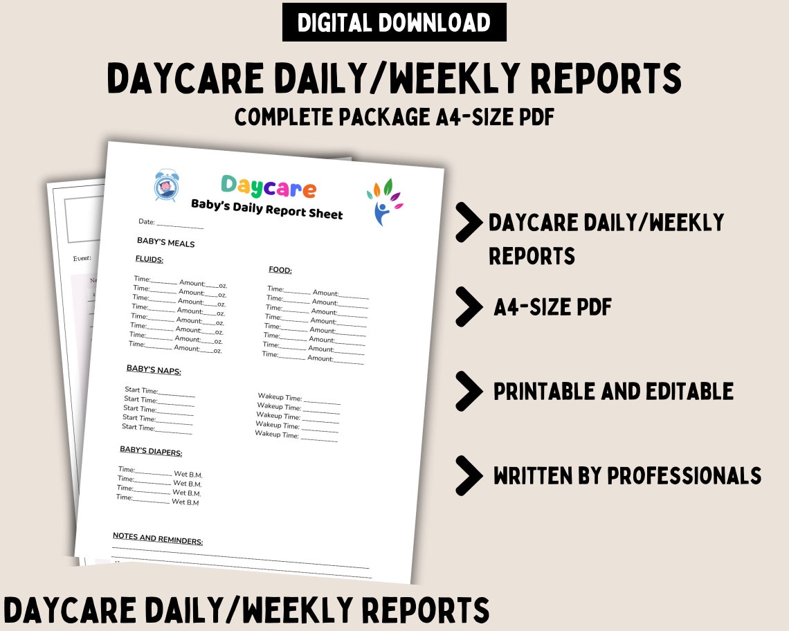 Daycare Forms Bundle, Starter Kit, Childcare Forms, Inhome Daycare ...