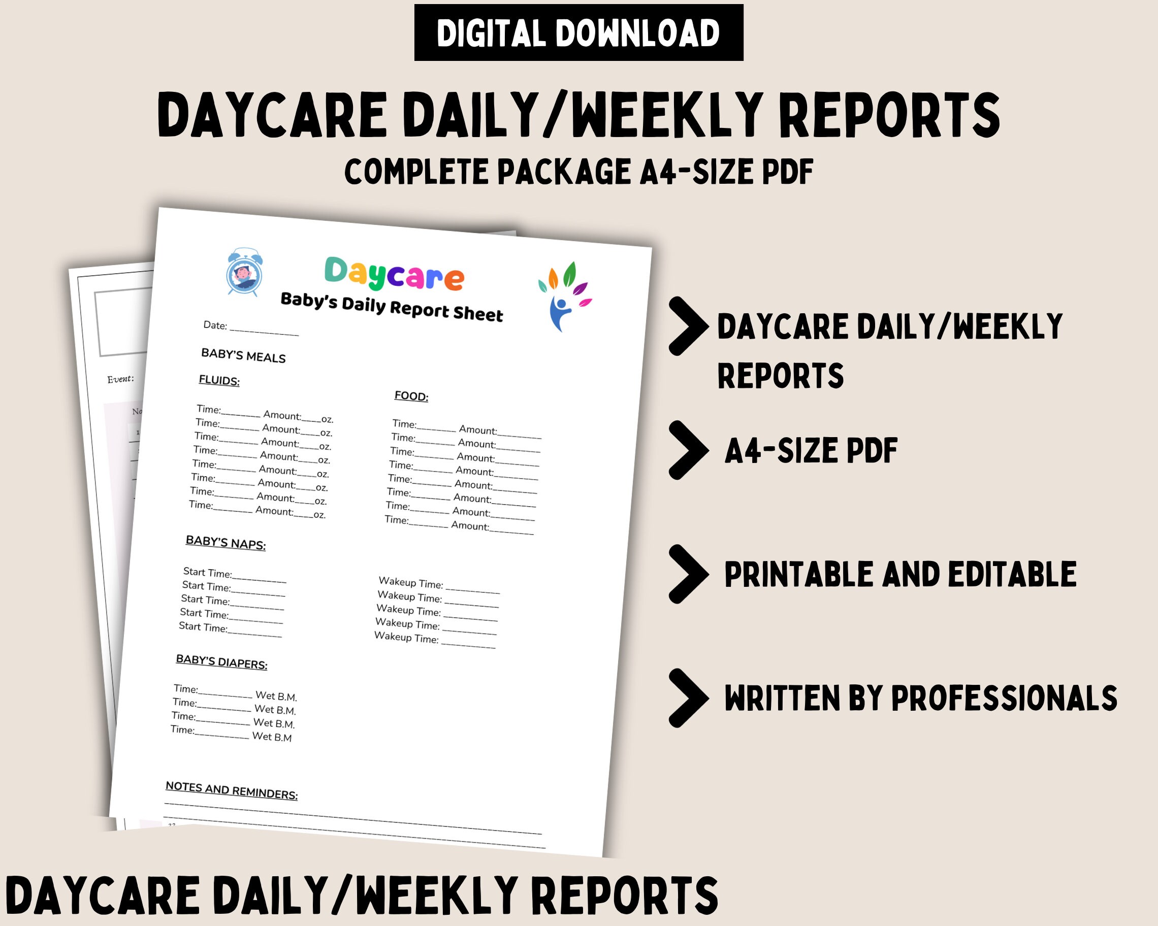 Daycare Forms Bundle, Starter Kit, Childcare Forms, Inhome Daycare ...